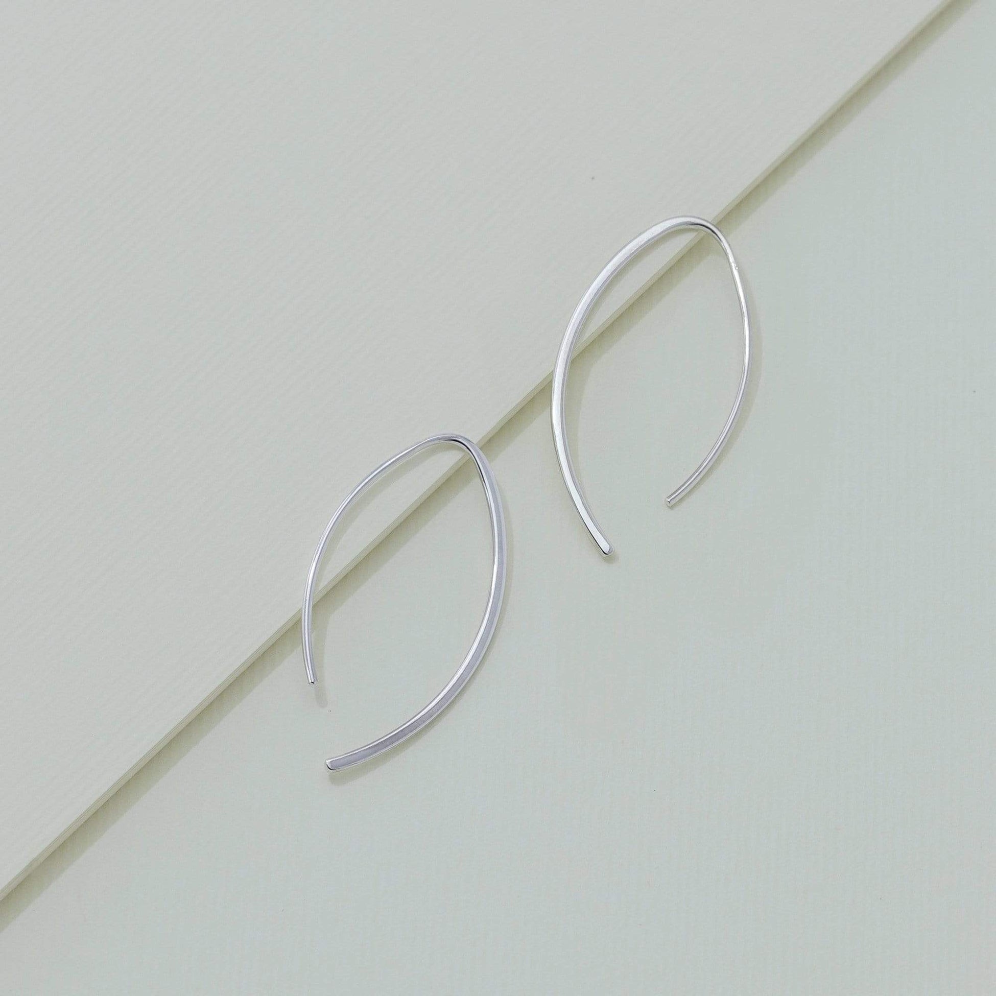 Pull Through Hoop Earrings | Hoops Curved | Boma Jewelry