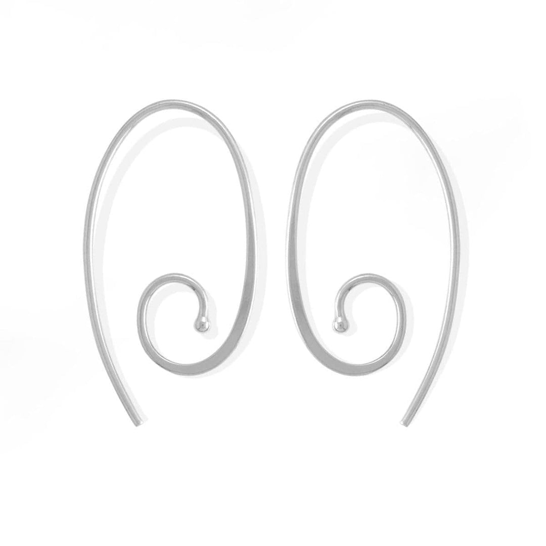Oval Spiral Pull Through Hoops – Boma Jewelry