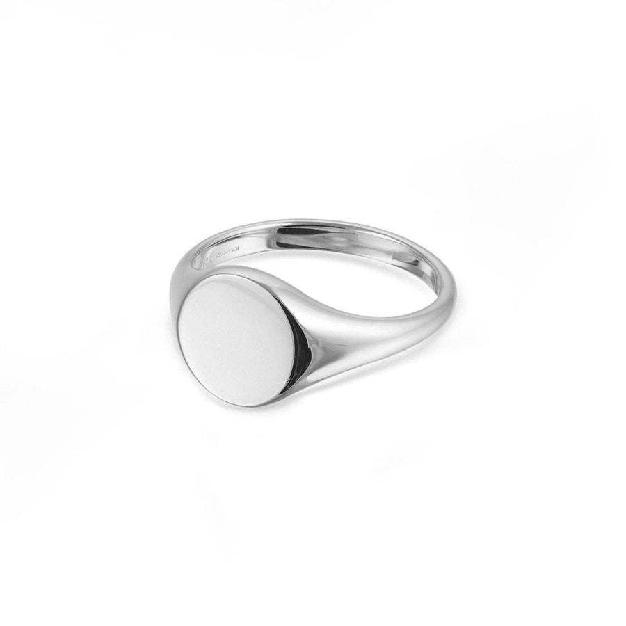 Boma Jewelry Sterling Silver Round Belle Signet Ring