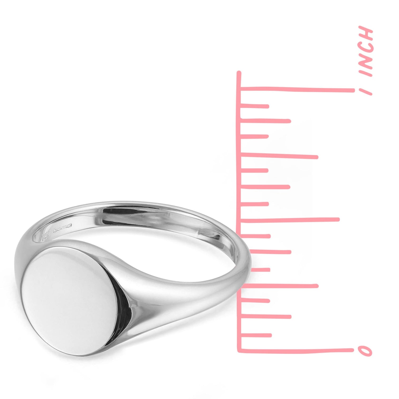 Boma Jewelry Sterling Silver Round Belle Signet Ring